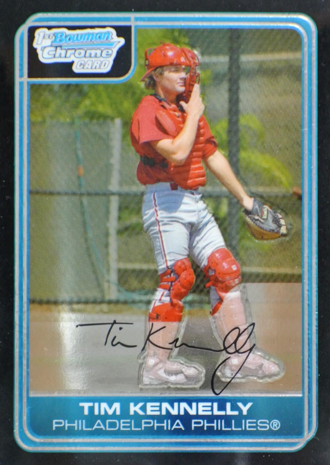 Baseball player collector's card - Tim Kennelly | Collections WA