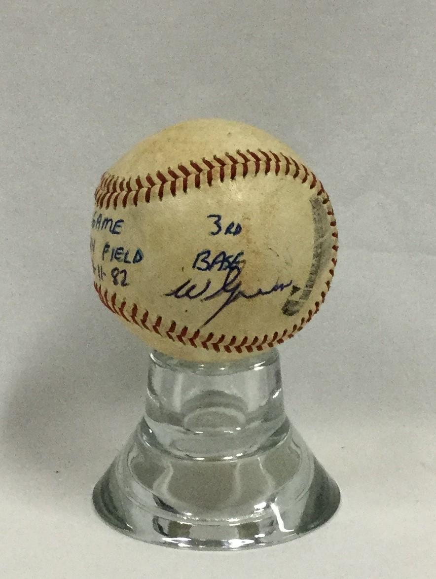 Baseball from 1st game played at Parry Field - 1982 | Collections WA