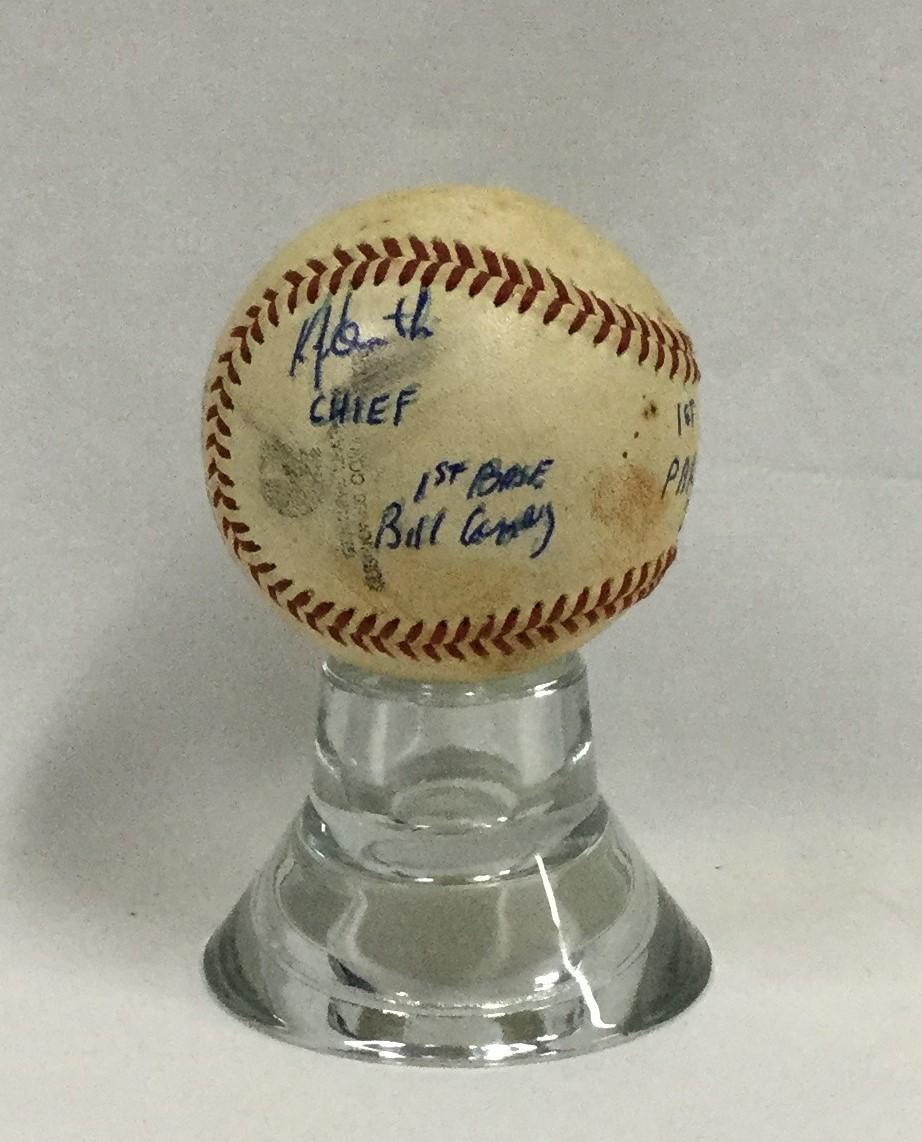 Baseball from 1st game played at Parry Field - 1982 | Collections WA