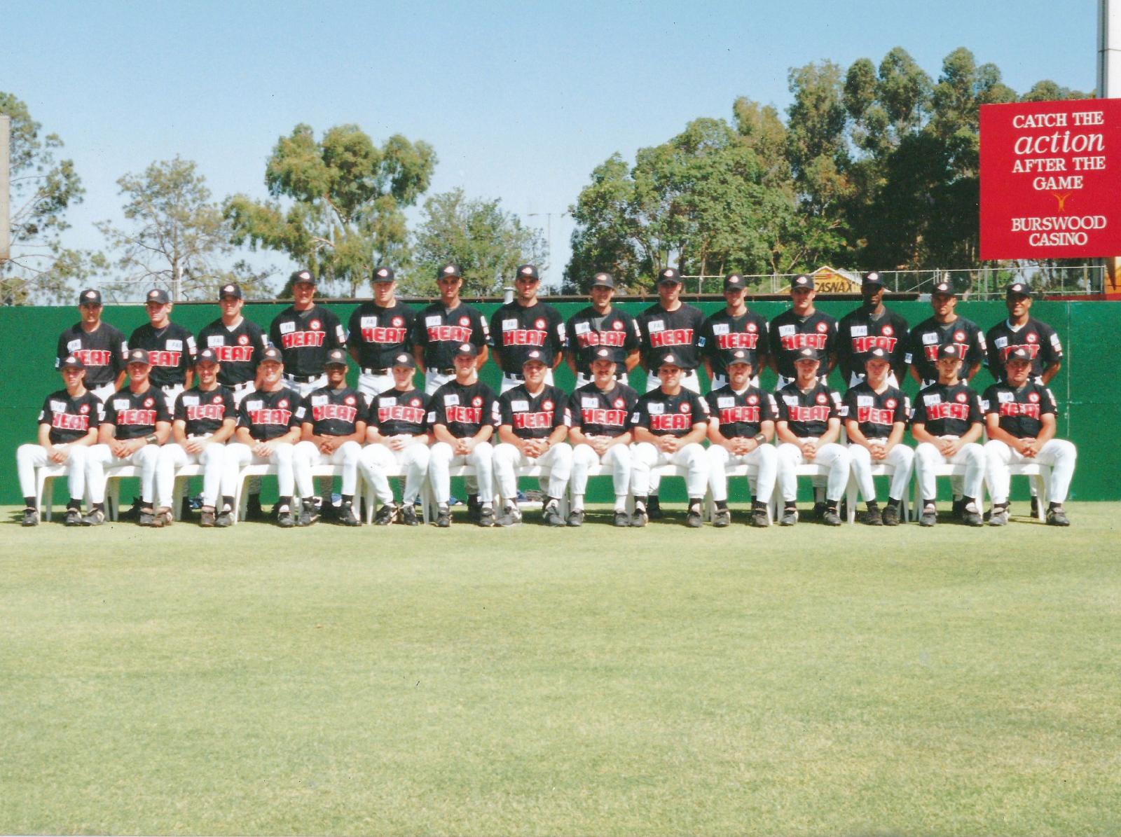 Perth Heat 1996/97 baseball squad at the WACA Ground | Collections WA