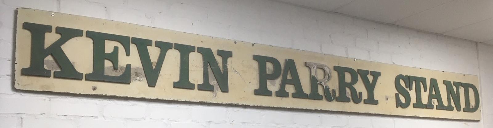 'Kevin Parry Stand' sign from Parry Field Baseball Stadium | Collections WA