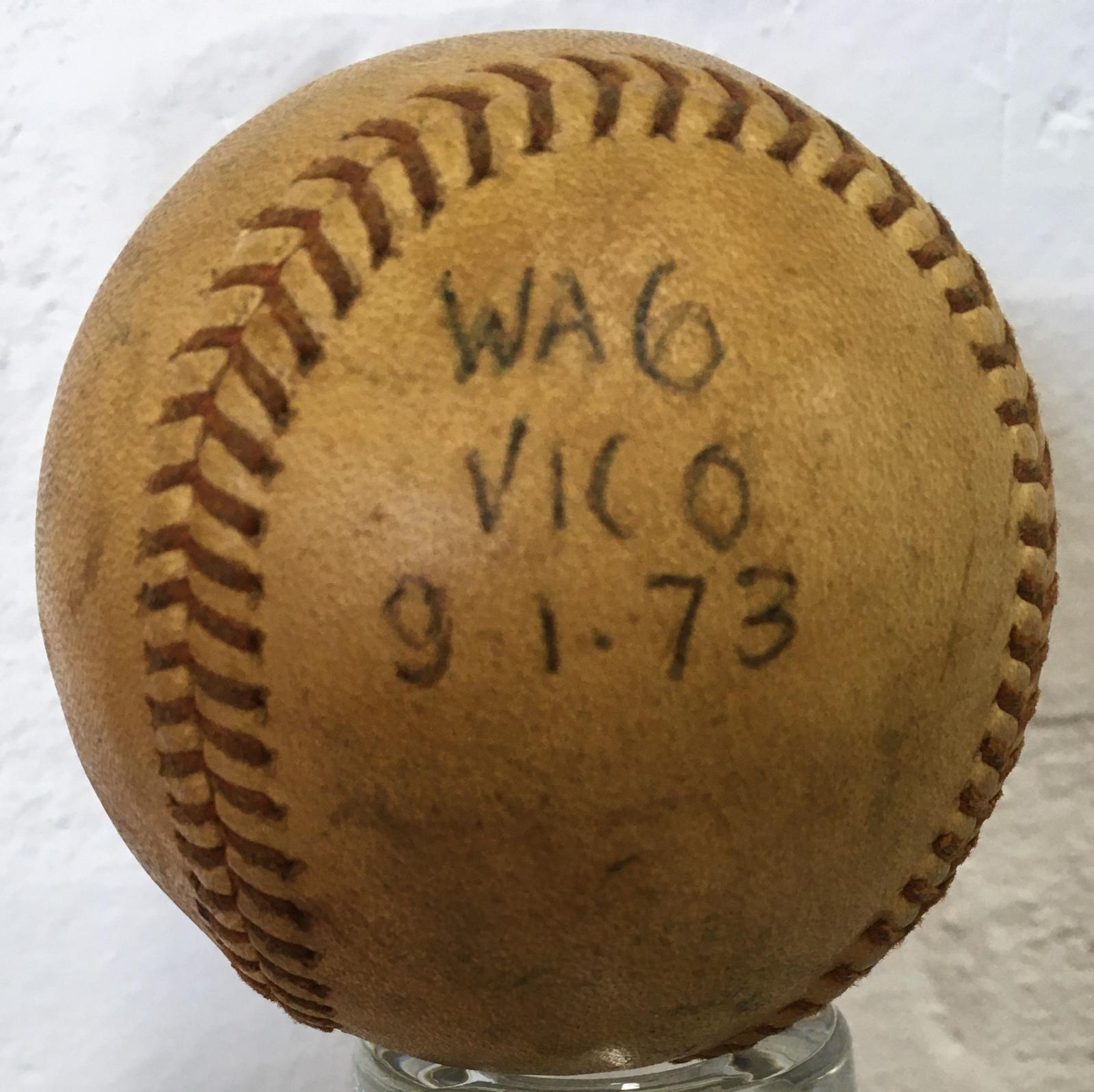Signed 1973 Claxton Shield Series baseball | Collections WA