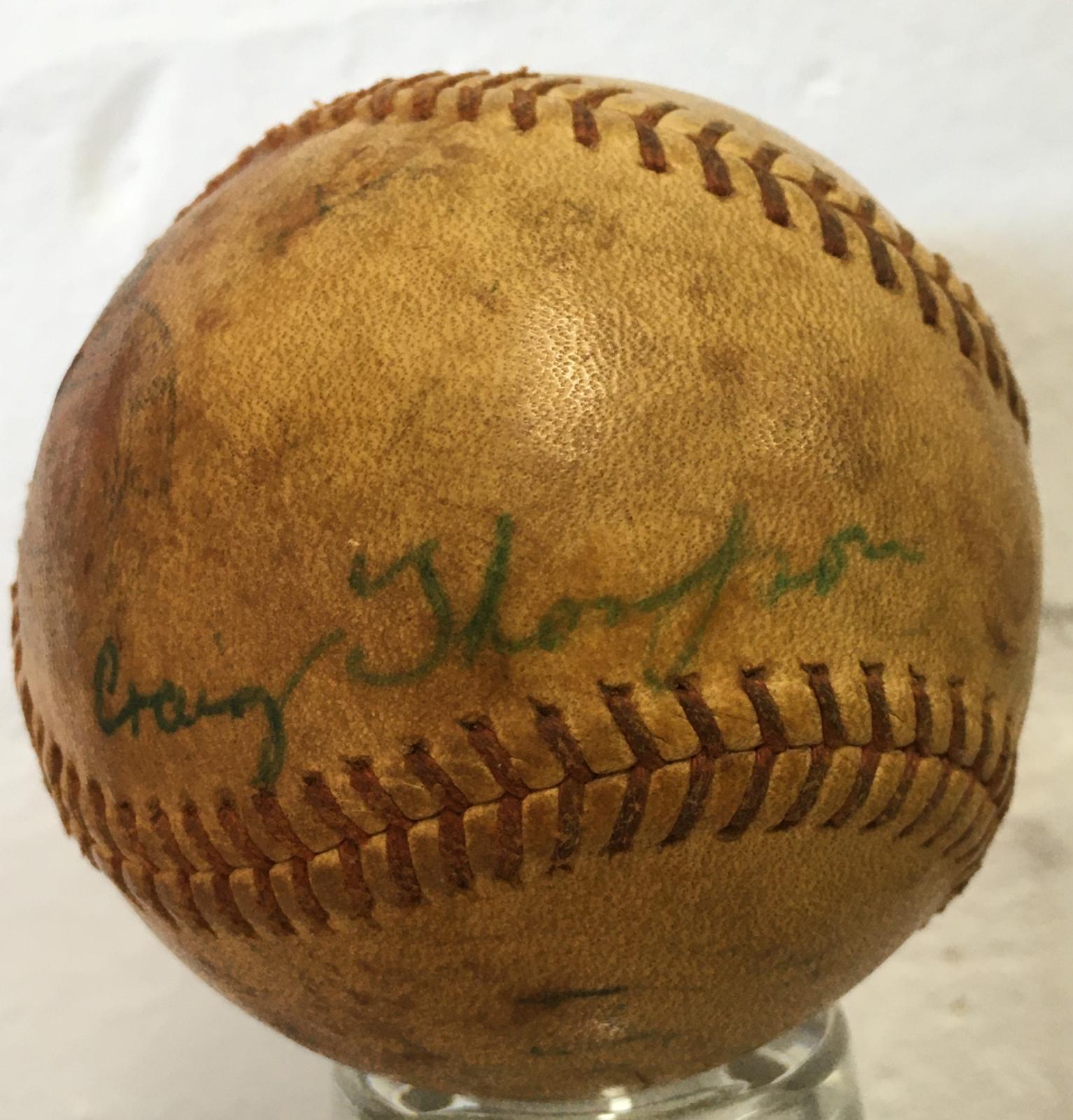 Signed 1973 Claxton Shield Series baseball | Collections WA