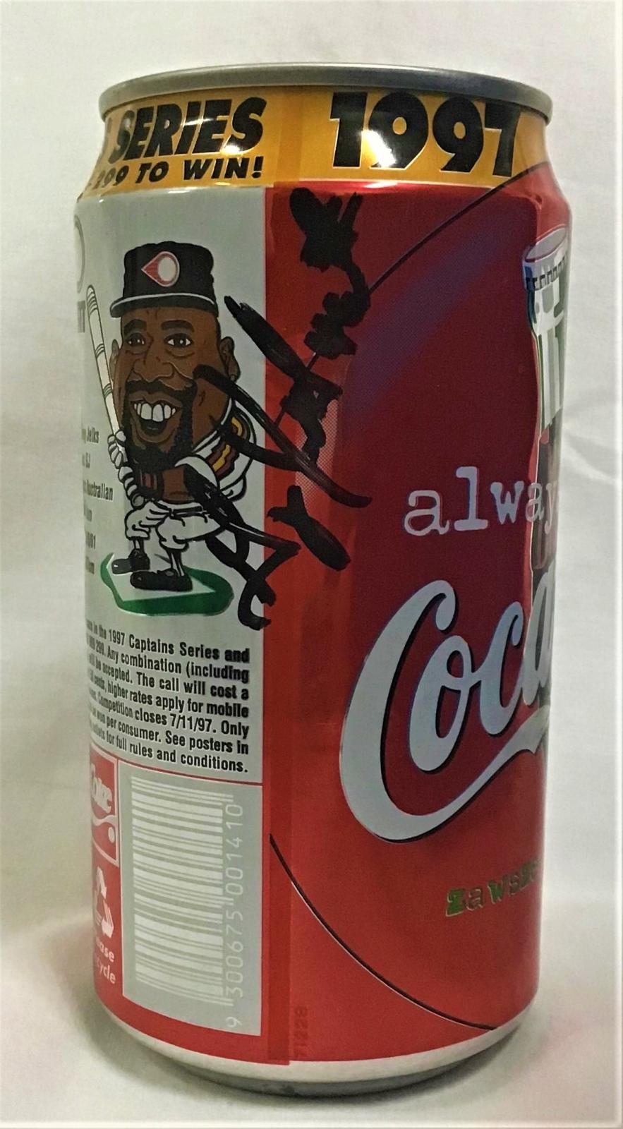 Coca Cola promotional soft drink can - 1997 Captains Series - Greg ...