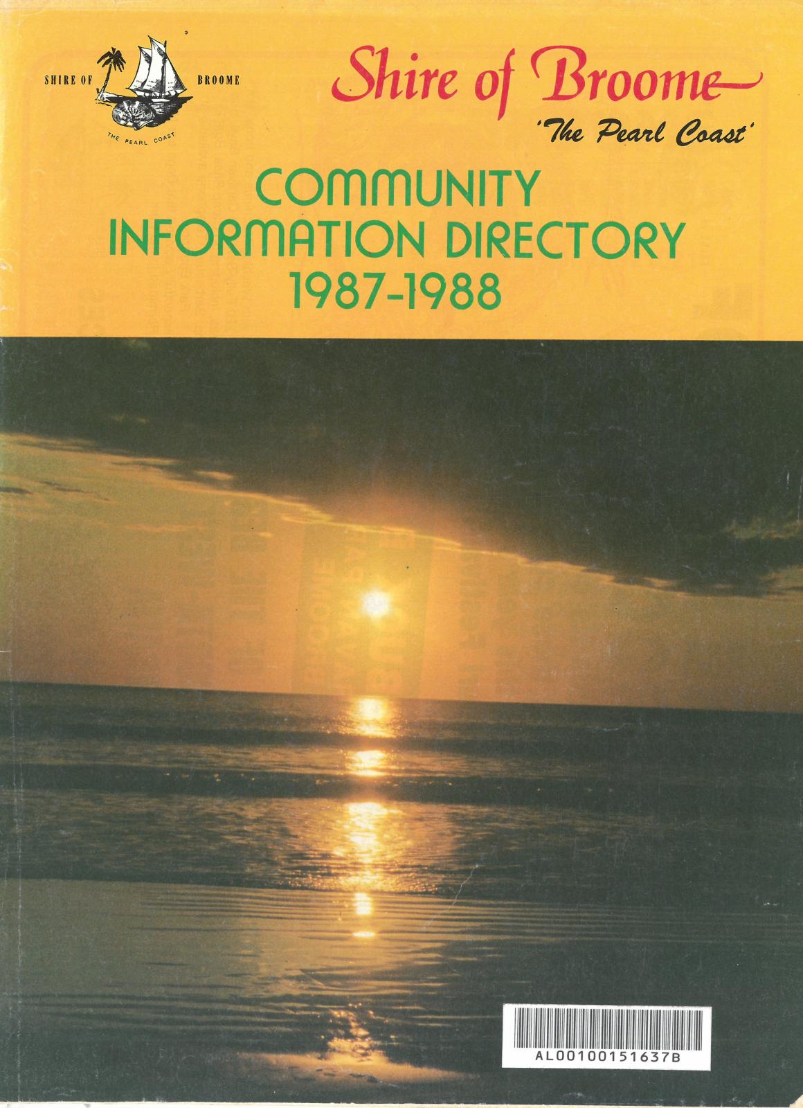 1987-1988 Shire of Broome 'The Pearl Coast' Community Information ...