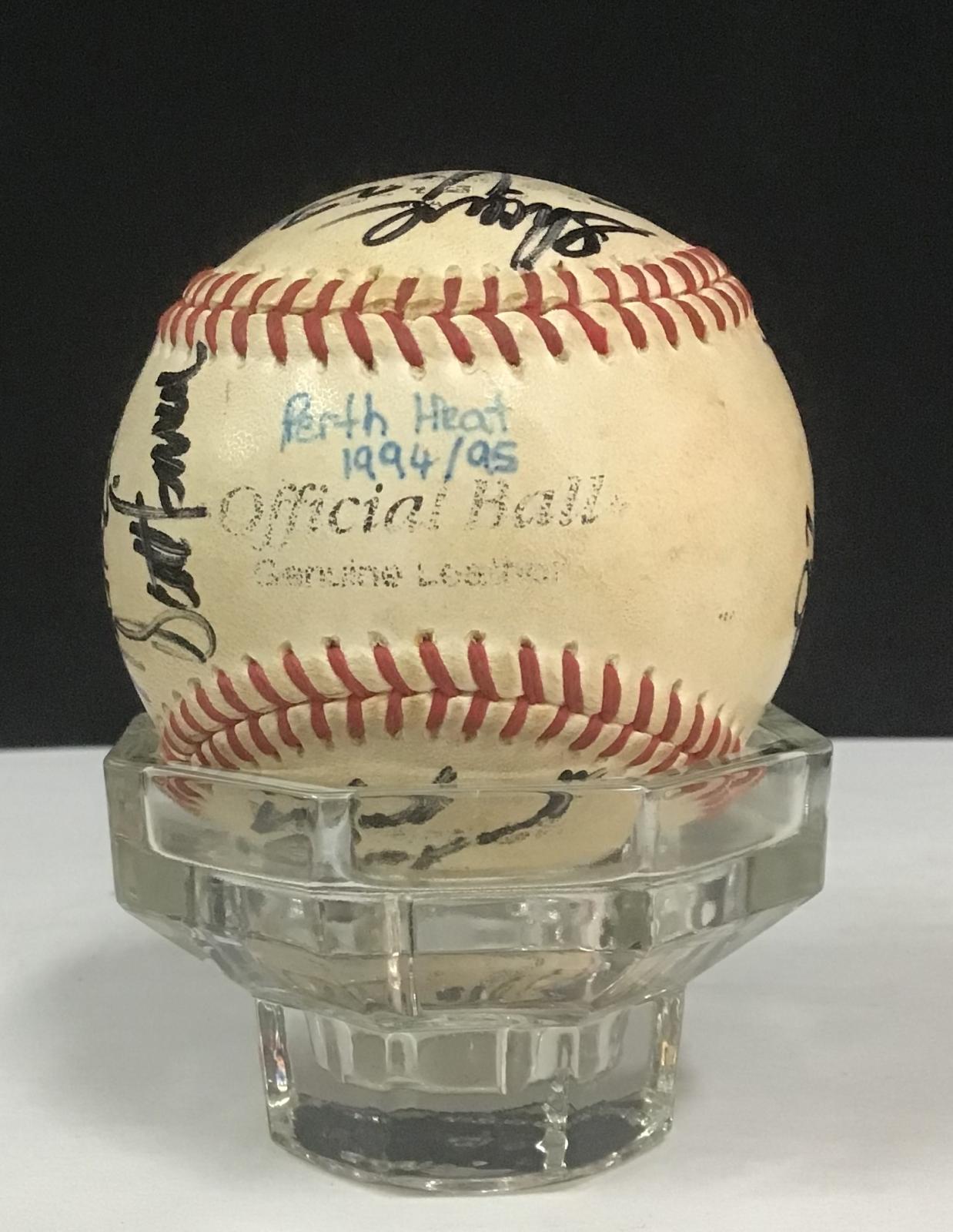 1994/95 ABL Championship Series baseball - Perth Heat signatures ...