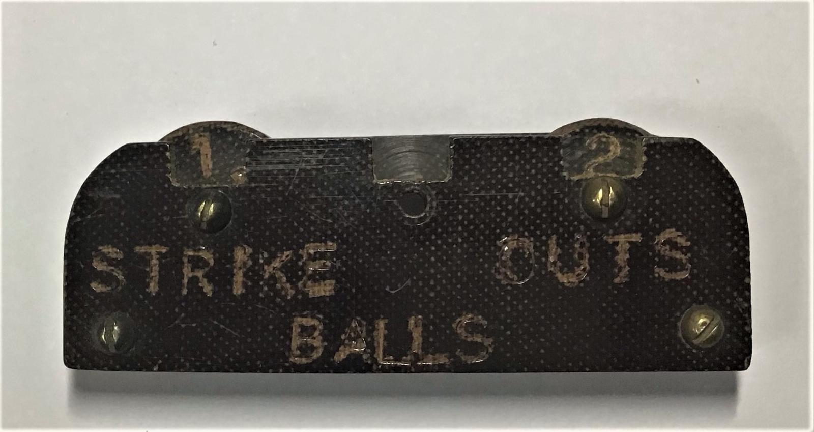 Handmade baseball umpire's counter | Collections WA