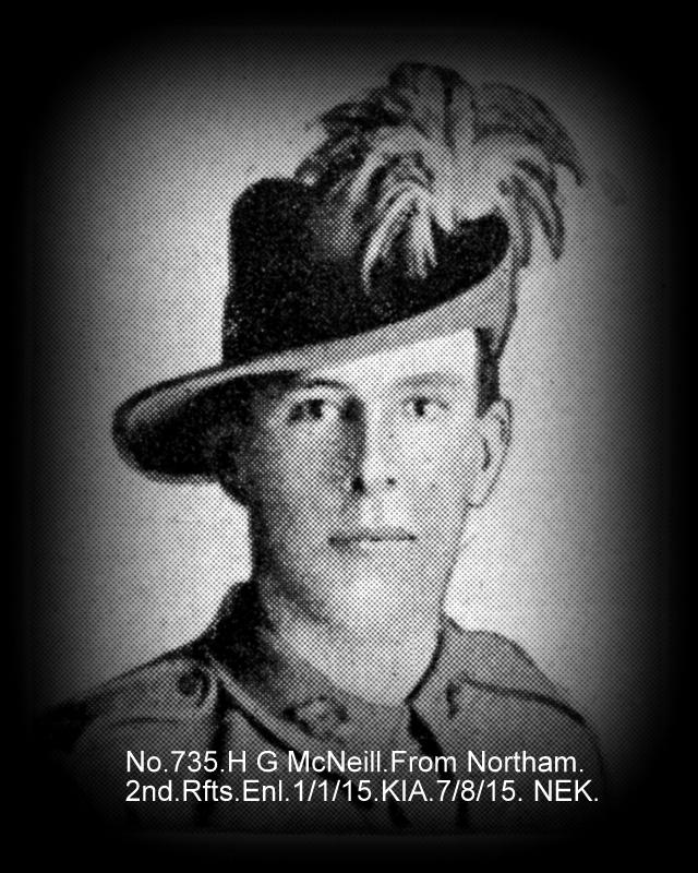 World War 1, Australia, Western Australia, Northam, 735 McNEILL, 10 ...