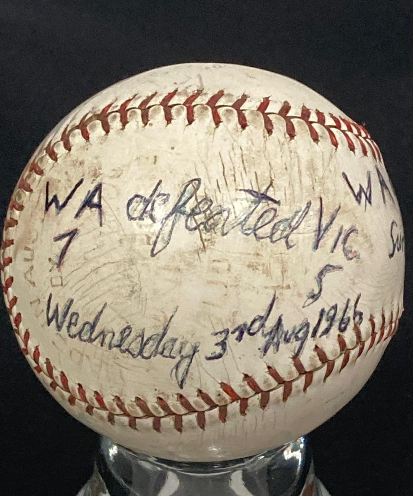 1966 Claxton Shield Series baseball - signed | Collections WA