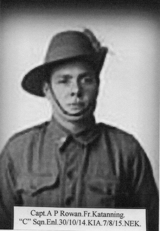 World War 1, Australia, Western Australia, ROWAN, 10 Light Horse ...