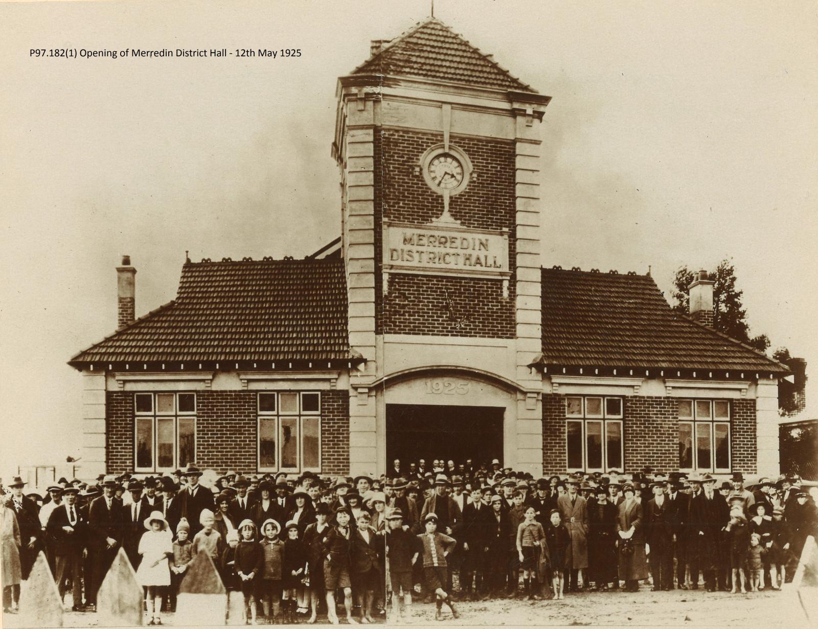 OPENING OF MERREDIN DISTRICT HALL MAY 1925 | Collections WA