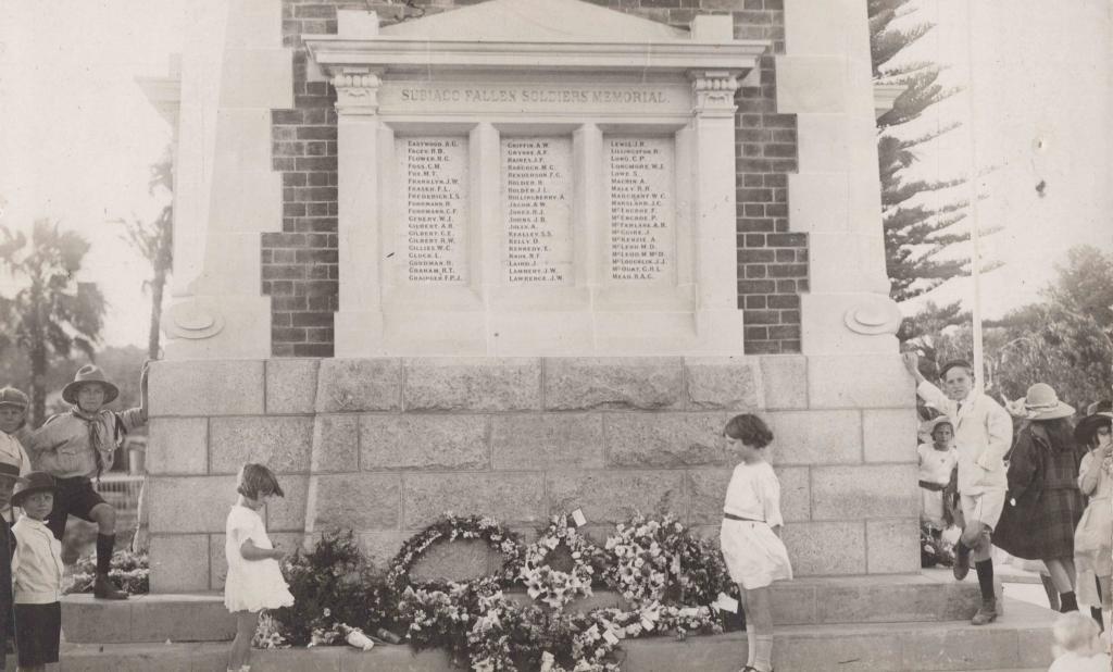 POSTCARD: SUBIACO WAR MEMORIAL (LOWER PORTION) UNVEILED | Collections WA