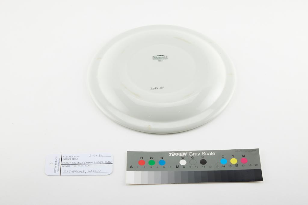 PLATE: BRISTILE CHINA DINNER PLATE, C.R.R.I.A. | Collections WA