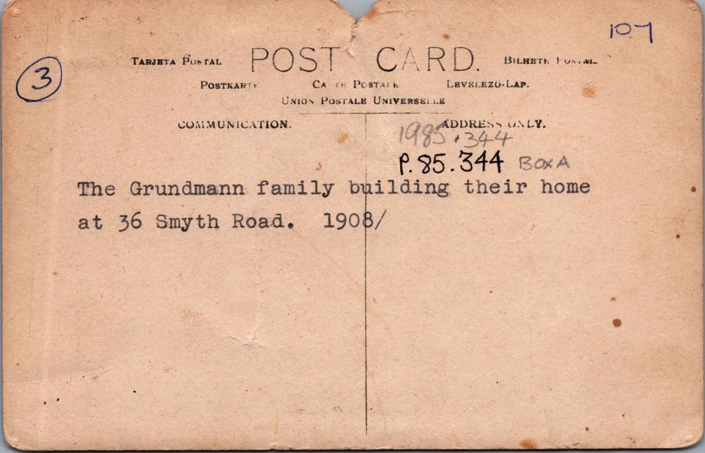 POSTCARD: THE GRUNDMANN FAMILY BUILDING THEIR HOME | Collections WA