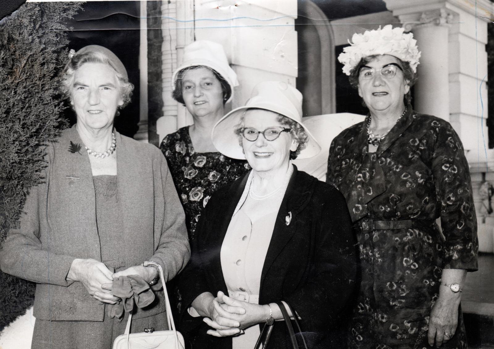 Group of Members on the steps of the CWA Club - Kendenup | Collections WA