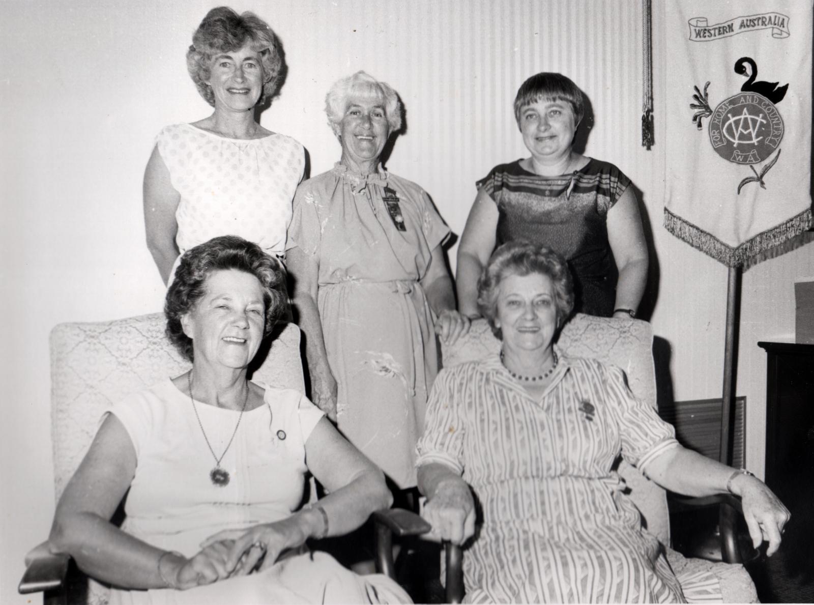 CWA of WA State Executive Members & National President of CWA Australia ...